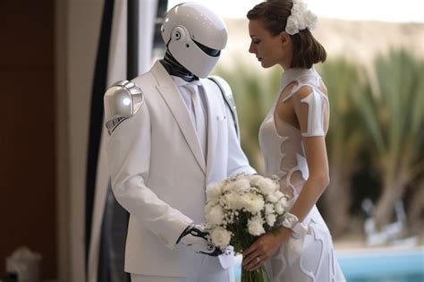 Premium Ai Image Love Relationship Between A Human And A Robot The Connection Of Human