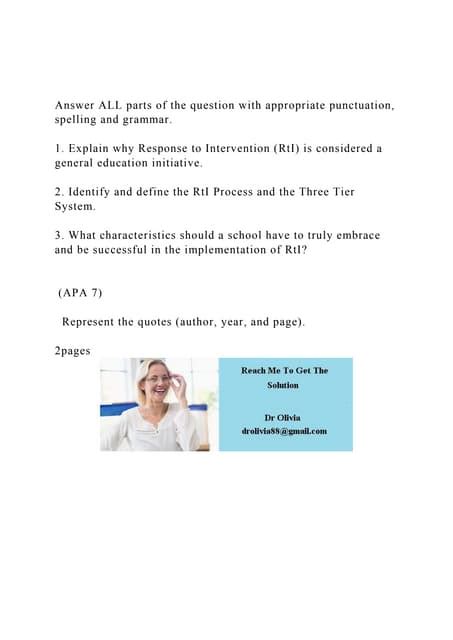 Answer All Parts Of The Question With Appropriate Punctuation S Docx Educational Assessment