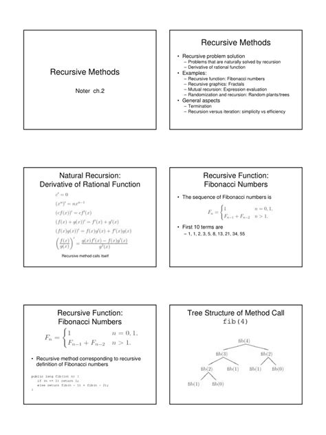 Pdf Recursive Methods Recursive Problem Solution Problems That Are