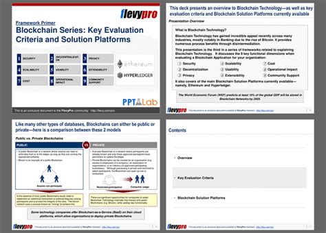 Blockchain Series Key Evaluation Criteria And Solution Platforms Ppt
