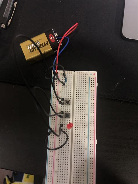 Why Does My Led Stay On When I Am Not Pressing Any Of The Buttons Not On In Picture But When