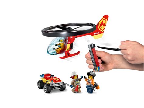 LEGO City Einsatz Mit Dem Feuerwehrhubschrauber Ab Stand