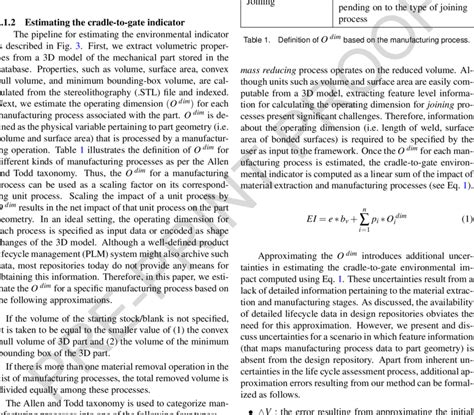 Pipeline For Estimating The Environmental Impact Indicator From A Download Scientific Diagram