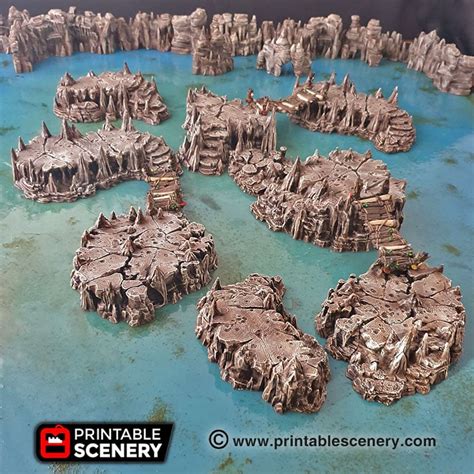 Grotto Walls Printable Scenery