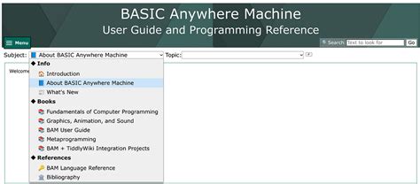 [tw5] bam documentation tw instance going old school navigation