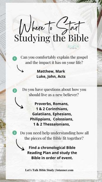 Where should i start studying the bible – Artofit