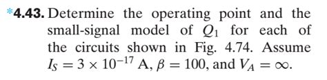 4 43 determine the operating point and the