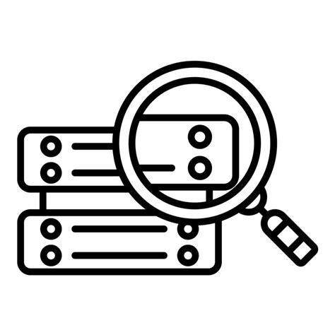 Data Query Line Icon 14812419 Vector Art At Vecteezy