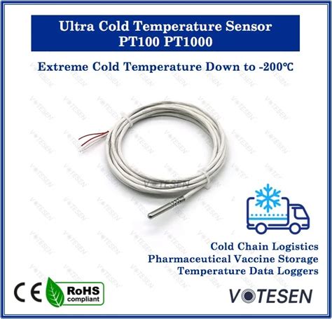 High Accuracy Ultracold Temperature Sensor Pt100 Pt1000 Rohs Certified Rtd Buy Ultra Low
