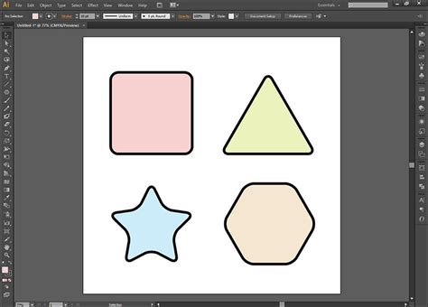 일러스트 각진 모서리 둥글게 만드는 방법 네이버 블로그