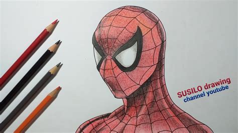 Cara Menggambar Spiderman Buat Pemula How To Draw Superhero For