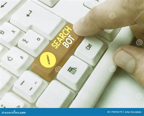 Handwriting Text Writing Search Bot Concept Meaning A Program That