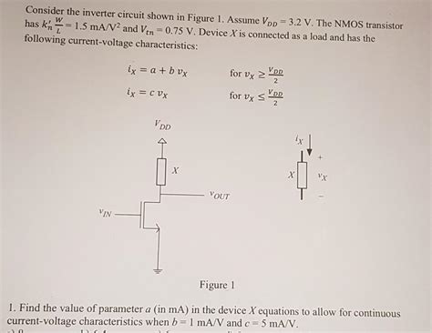 Solved Has Kn W Consider The Inverter Circuit Shown In