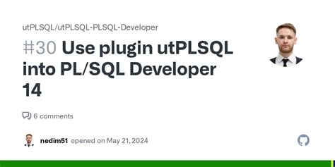 Use Plugin Utplsql Into Plsql Developer 14 · Issue 30 · Utplsql