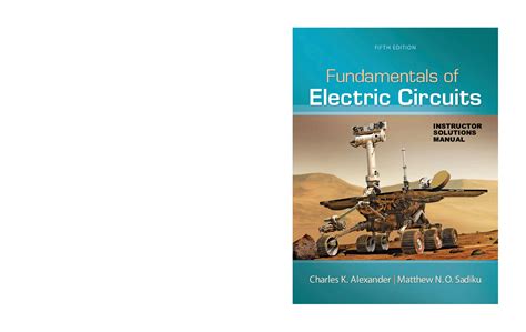Solution Manual For Fundamentals Of Electric Circuits 5th Sadiku Pdfcoffee Com