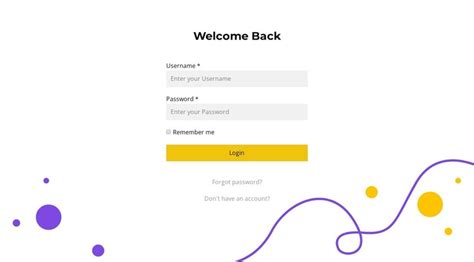 Login Form HTML Template By Nicepage