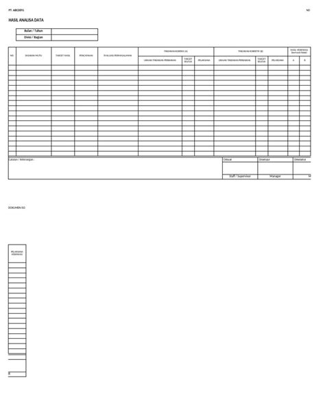 Contoh Form Hasil Analisa Data Pdf