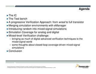 Mixed Signal Verification Challenges Slides Pdf Computer Software And Applications Computing