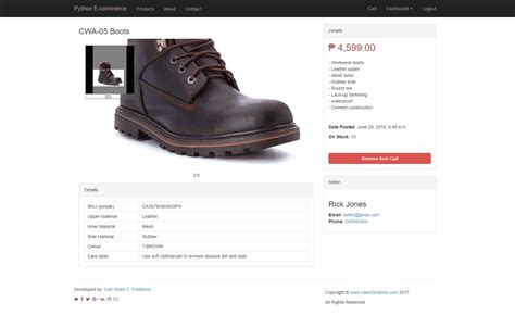 Python E Commerce Carlo Fontanos