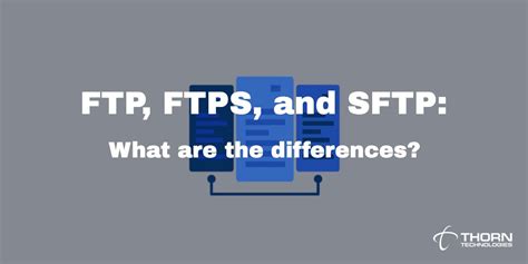 FTP FTPS And SFTP What Are The Differences Thorn Technologies