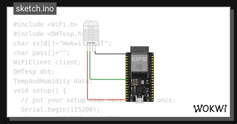 DHT 22 WIFI - Wokwi ESP32, STM32, Arduino Simulator