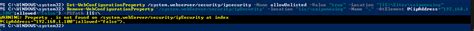 Windows Remove Ip From Ip And Domain Restriction Through Powershell