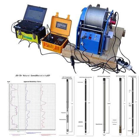 Geophysical Logging 3000m Water Well Logging Equipment Resistivity Natural Gamma Sp Caliper Deep