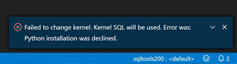 Canceling Choose Python Kernel Dialog Raises An Error Notification · Issue 8821 · Microsoft