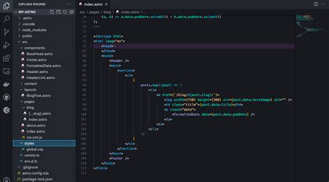 Astro La Pagina Del Blog Wordpress Javascript Htmlit