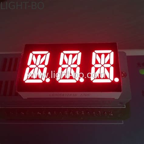 Ultra Red 054 Inch Triple Digit 14 Segment Alphanumeric Led Display