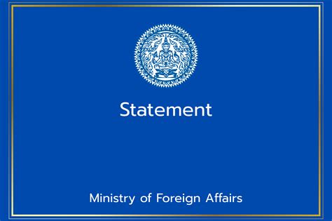 Statement On The Misrepresentation Of Comments Made By Thailands Second Army Area Commander