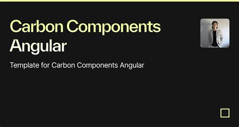 Carbon Components Angular Examples Codesandbox