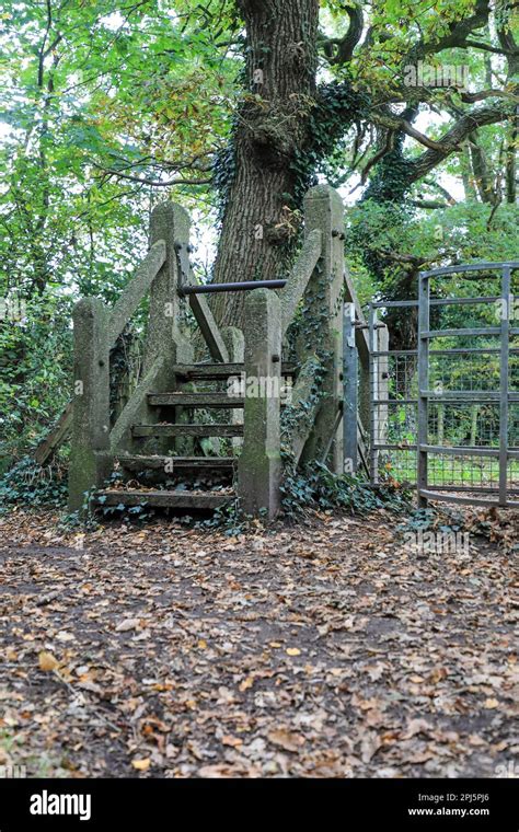 An Unusual Step Stile Made From Concrete Whitegate Way Cuddington