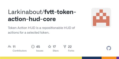 Github Larkinaboutfvtt Token Action Hud Core Token Action Hud Is A