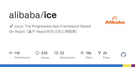 github alibaba ice 🚀 ice js the progressive app framework based on