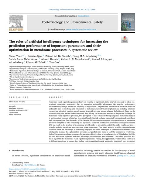 (PDF) The roles of artificial intelligence techniques for increasing the prediction performance ...