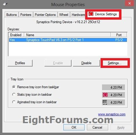 Latest Synaptics Touchpad Driver For Windows 10 Windows 10 Forums