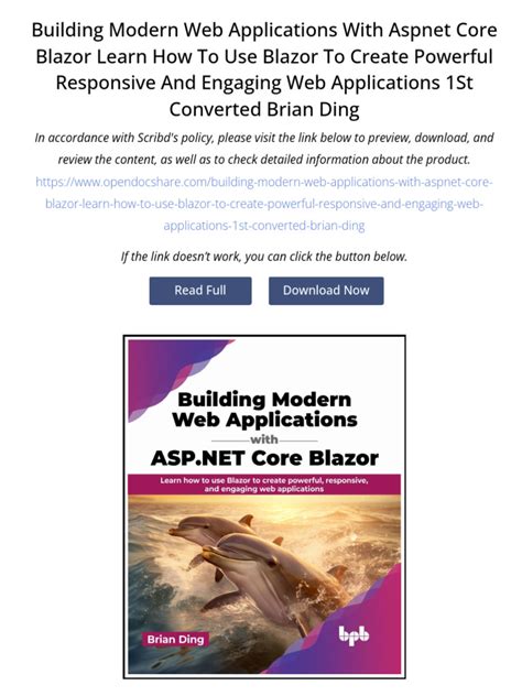 Building Modern Web Applications With Aspnet Core Blazor Learn How To