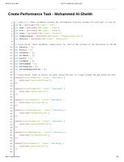 AP CSP CPT Pdf AM AP PT CodePrint Print Code Create Performance Task