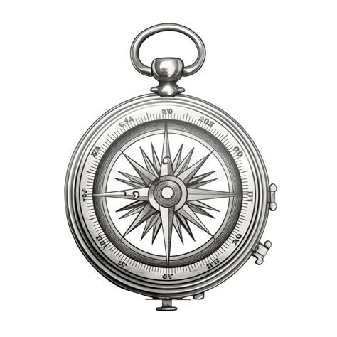 Antique Brass Compass With A Detailed Design Symbolizing Navigation