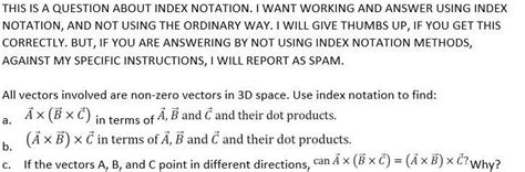 Solved This Is A Question About Index Notation I Want