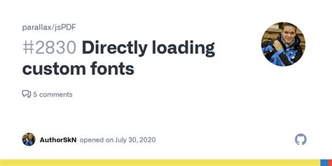 Directly Loading Custom Fonts Issue Parallax JsPDF GitHub