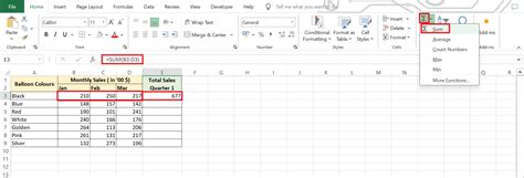 Learn Autosum In Excel For Faster Calculations Step By Step Guide