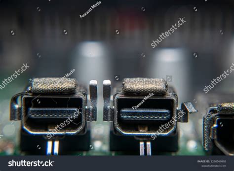Close Usb Female Port Electronics Circuit Stock Photo Shutterstock