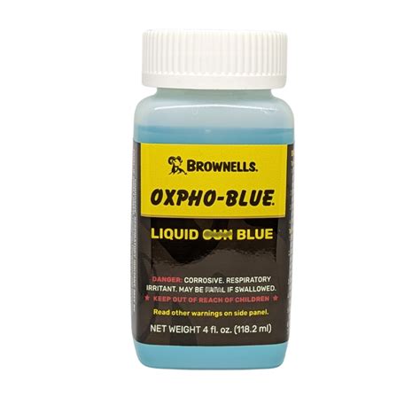 Brownells Oxpho Blue Liquid Tool Bluing Solution 4 Fl Oz 1182 M