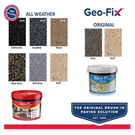 geo fix all weather paving jointing pointing compound slate grey geofix
