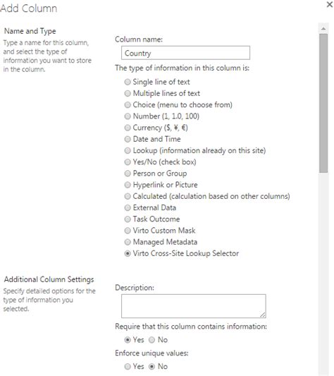 basic fields parameters virtosoftware guides and docs