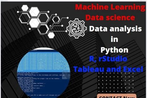 do machine learning data analysis using python r and excel for 40