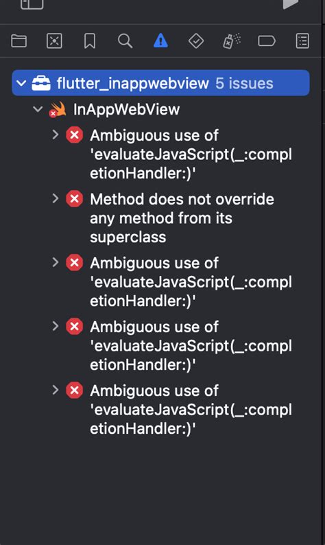Flutter Inappview Errors Stack Overflow