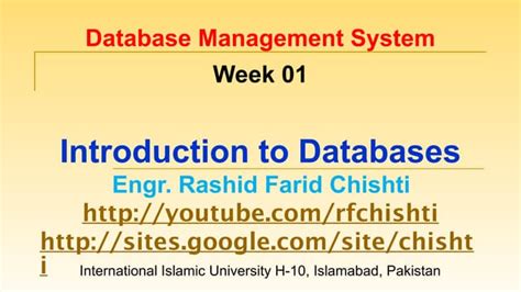 Dbms Week 01 Introduction To Databases Ppt
